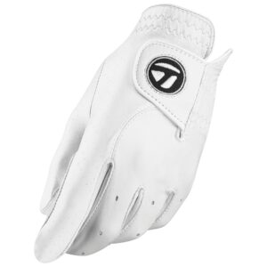 taylormade tour preferred glove (white, right hand, medium), white(medium, worn on right hand), women's