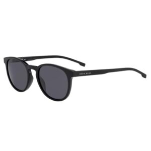 boss by hugo boss men's 0922/s polarized oval sunglasses, black, 51 mm