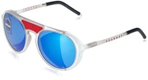 vuarnet sunglasses vuarnet ice (vl-1709 0008-1626) transparent crystal - grey green polarised with blue mirror effect lenses