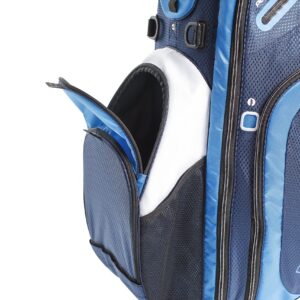 Izzo Golf Versa Ultra-Lite Stand Golf Bag With Exclusive Features, Light Blue/White