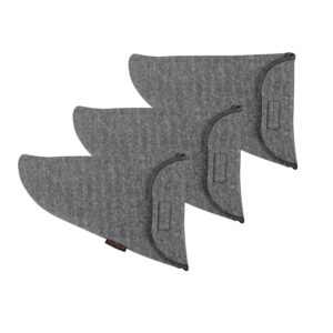 tourbon hunting shooting pistol sock gun sleeve handgun storage (pack of 3 pieces) (grey)