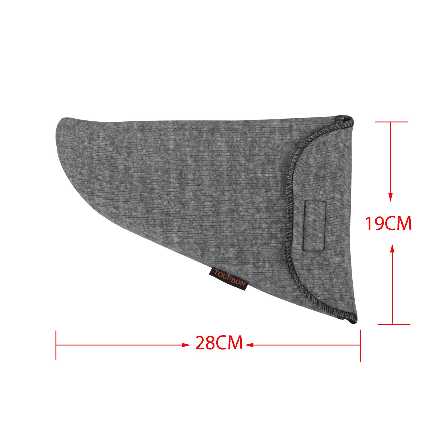 TOURBON Hunting Shooting Pistol Sock Gun Sleeve Handgun Storage (Pack of 3 Pieces) (Grey)