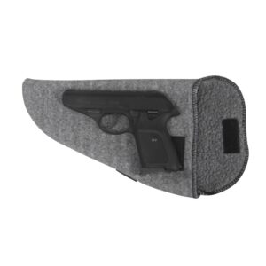 TOURBON Hunting Shooting Pistol Sock Gun Sleeve Handgun Storage (Pack of 3 Pieces) (Grey)