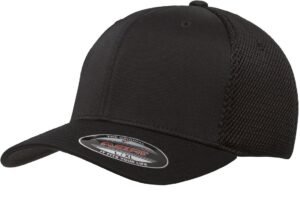 the hat pros | flexfit ultrafibre airmesh fitted cap (as1, alpha, l, x_l, black)