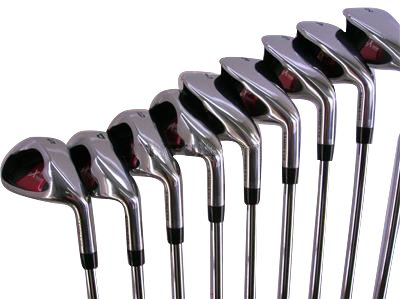 Extreme X5 Wide Sole iBRID Iron Set Senior Men's Complete 8-Piece Iron Set (4-SW) Right Handed Senior Flex A Flex Club with Premium Men's Arthritic Grip