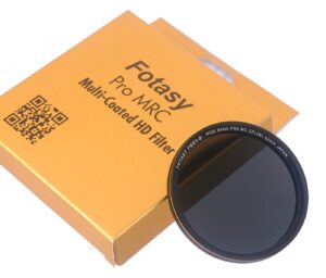 fotasy 52mm ultra slim circular pl lens filter, nano coatings mrc multi resistant coating oil water scratch, 16 layers multi-coated 52mm cpl filter