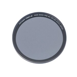 Fotasy 52mm Ultra Slim Circular PL Lens Filter, Nano Coatings MRC Multi Resistant Coating Oil Water Scratch, 16 Layers Multi-Coated 52mm CPL Filter