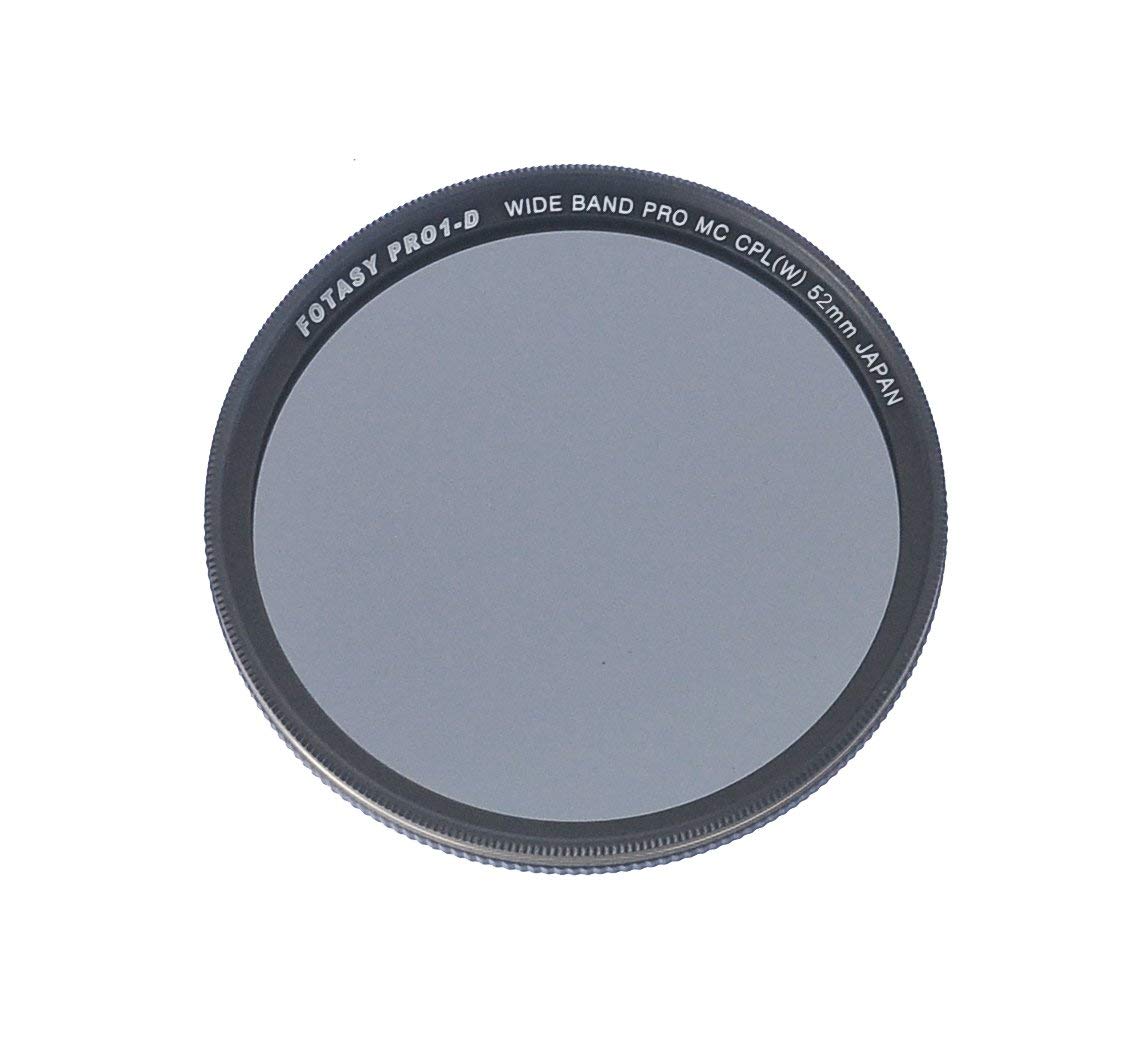 Fotasy 52mm Ultra Slim Circular PL Lens Filter, Nano Coatings MRC Multi Resistant Coating Oil Water Scratch, 16 Layers Multi-Coated 52mm CPL Filter