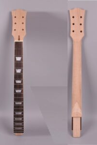 yinfente electric guitar neck 22 fret 24.75 inch mahogany rosewood fretboard guitar neck replacement set in heel diy guitar project (standard style)