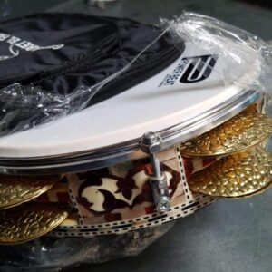 Pro Riq Tambourine Mosaic "Blue Ocean" GAWHARET EL FAN Drum #RE-700