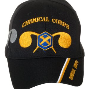 Artisan Owl Officially Licensed US Army Chemical Corps Embroidered Black Baseball Cap