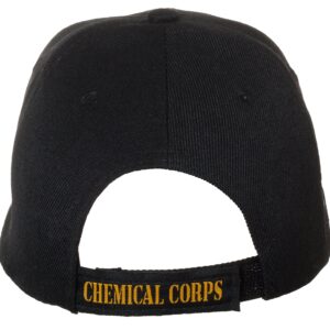 Artisan Owl Officially Licensed US Army Chemical Corps Embroidered Black Baseball Cap