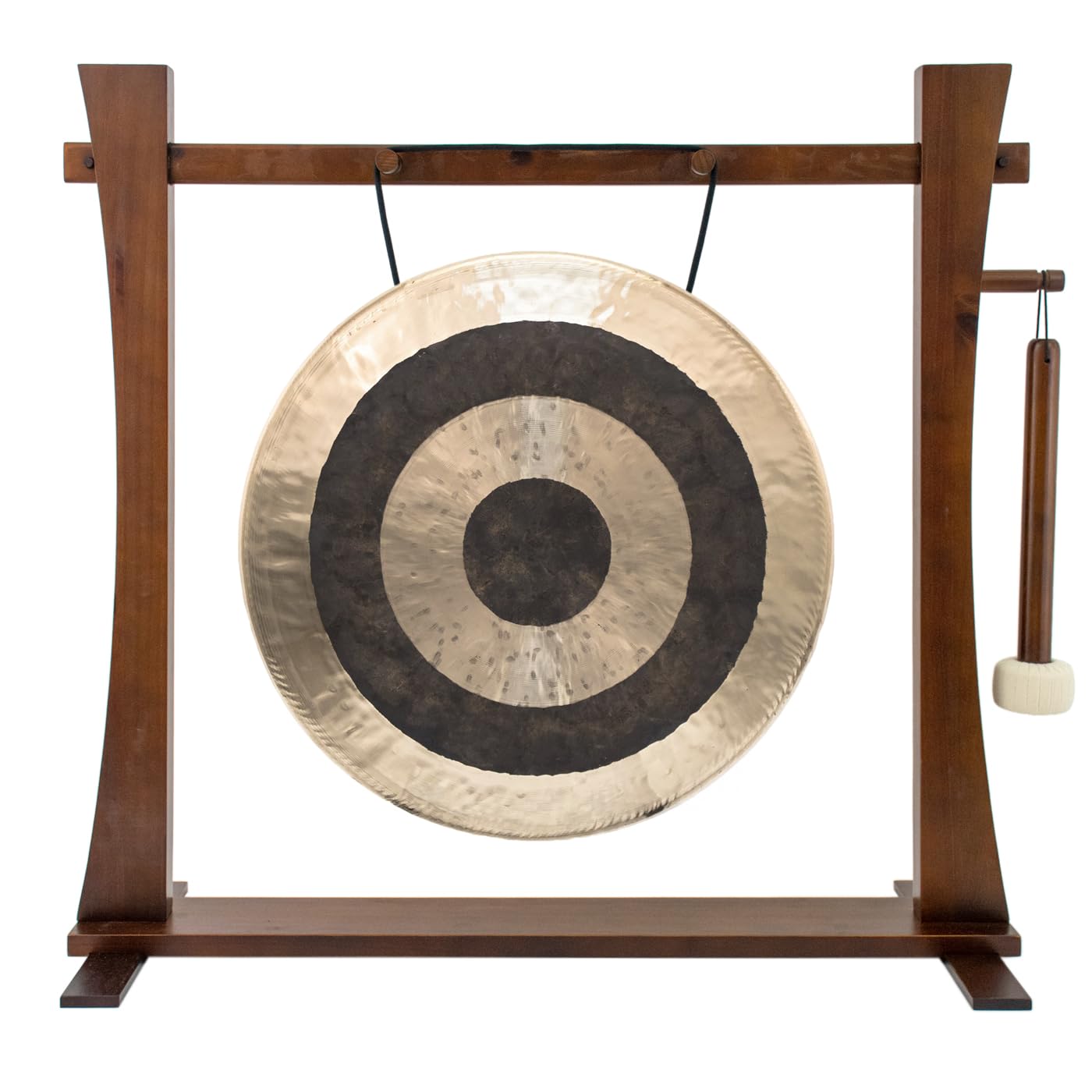 16" to 18" Gongs on the Spirit Guide Gong Stand - 18" Subatomic Gong. Includes Gong, Stand, & Mallet/Great for Home & Office/Traditional Style