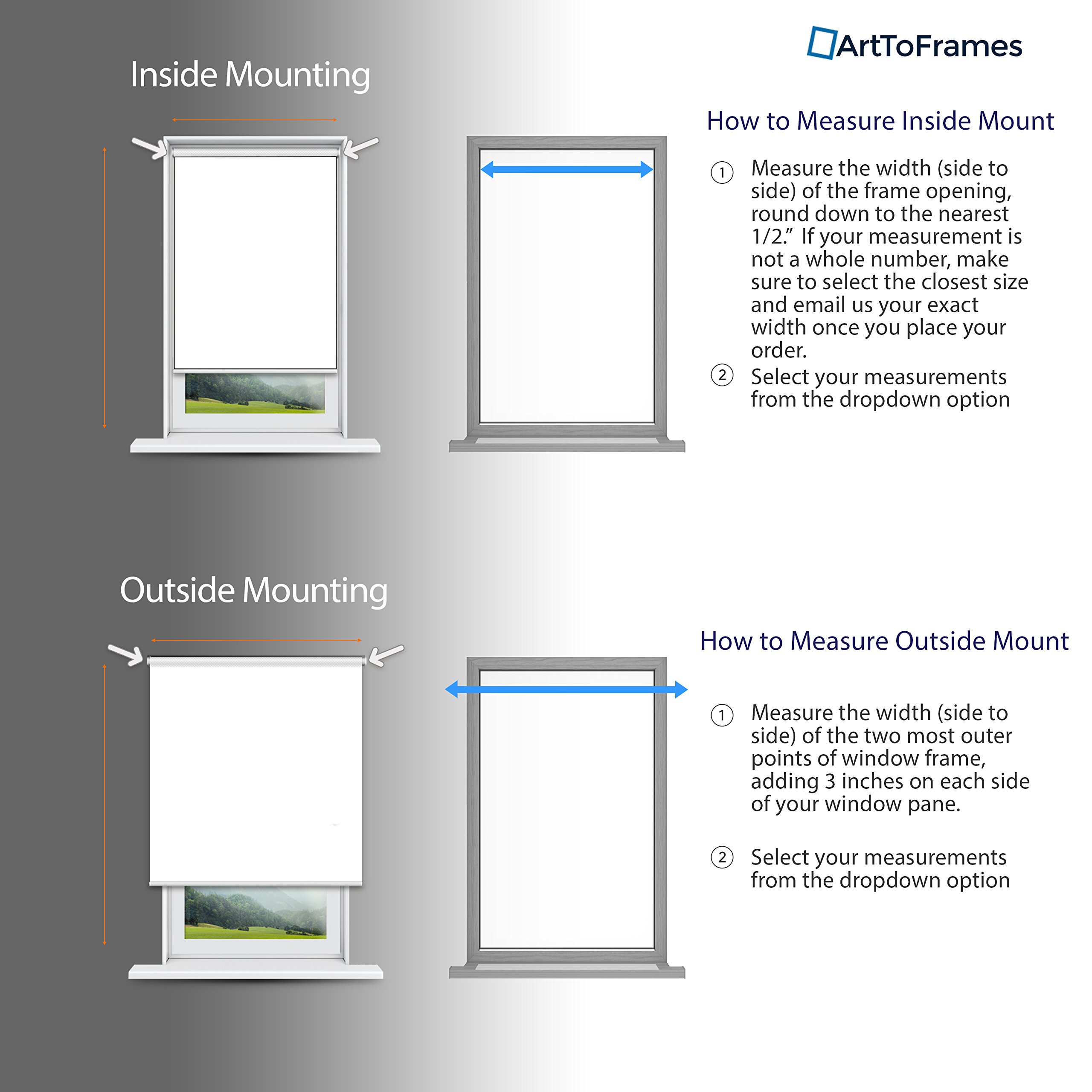 ShadePix Blackout Roller Window Shade Custom 24 x 54 White by WindowPix