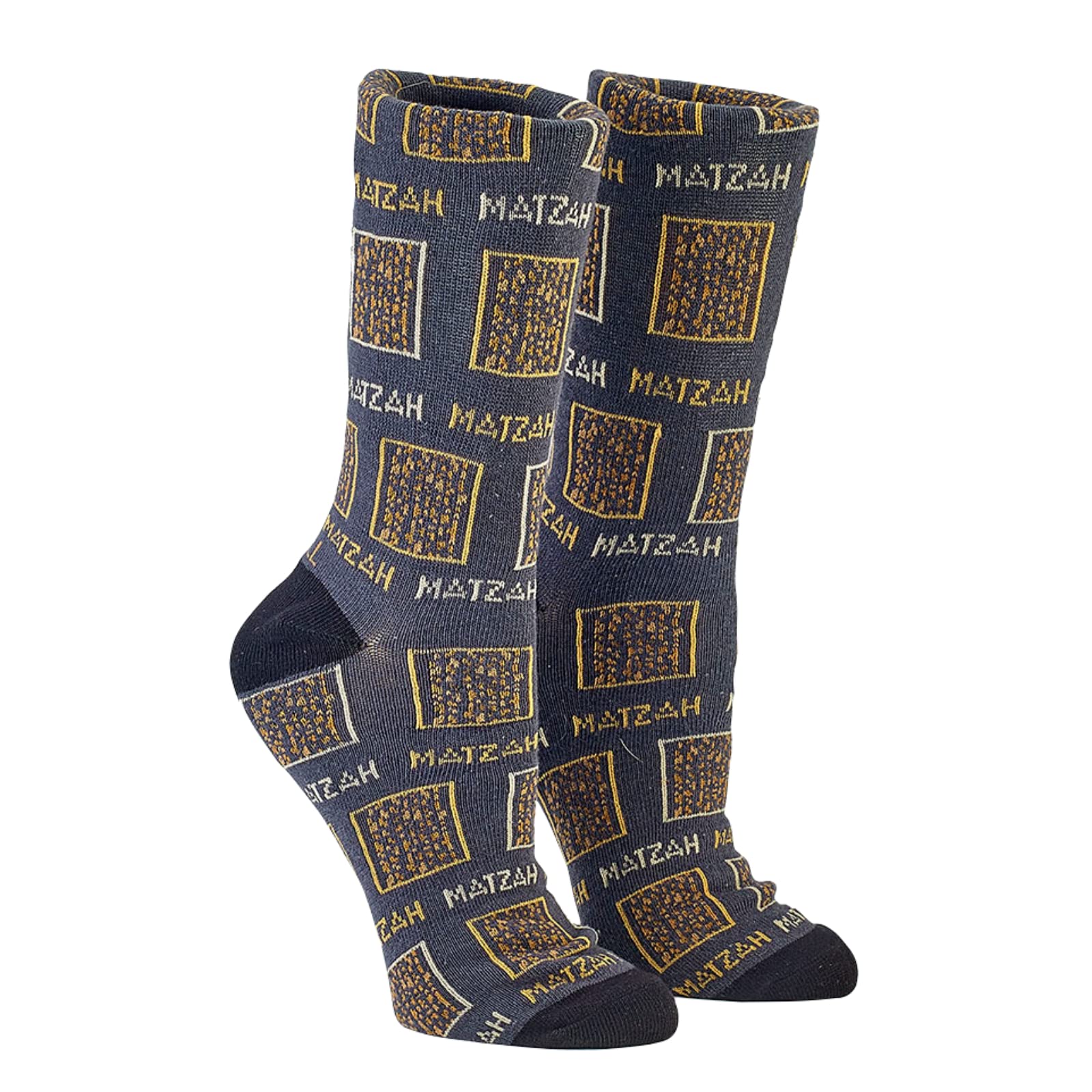 Rite Lite Passover Socks Lotzah Matzah | Pesach Seder Gifts Jewish Holiday Party Favors Accessories Host Hostess Judaica Gifts Fits Shoe Size 8-12