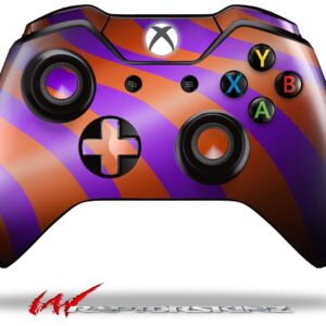 WraptorSkinz Decal Style Vinyl Skin Wrap compatible with XBOX One Original Wireless Controller Two Tone Waves Purple Red