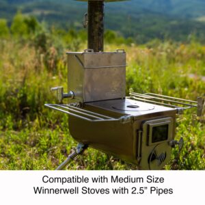 WINNERWELL Water Tank Medium | Compatible with Medium Size Wood Burning Tent Stoves | Durable 304 Stainless Steel