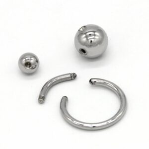 CrazyPiercing Door Knocker Stainless Steel Reverse Bar Belly Button Ring Piercing Navel Ring 14G 1/2" (10mm)