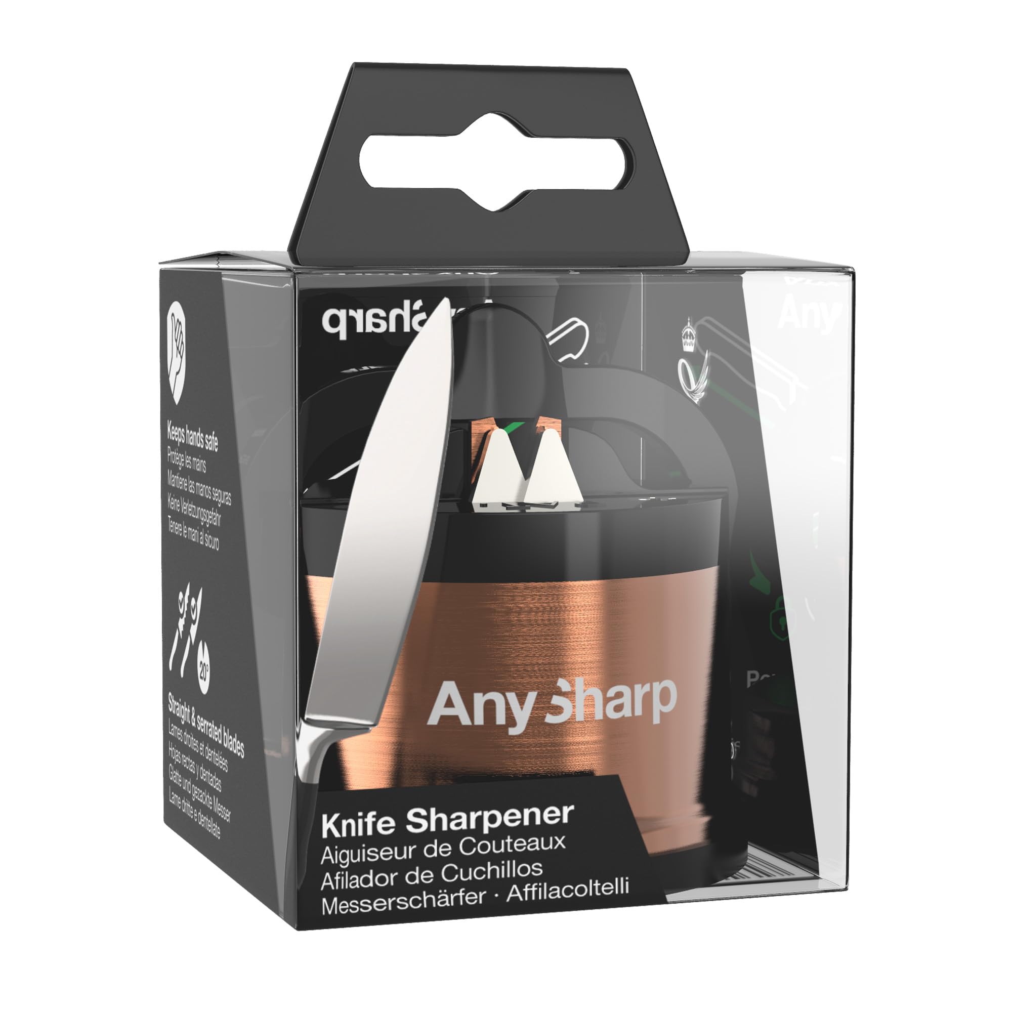 AnySharp Gift Box Pro Knife Sharpener, One Size, Copper