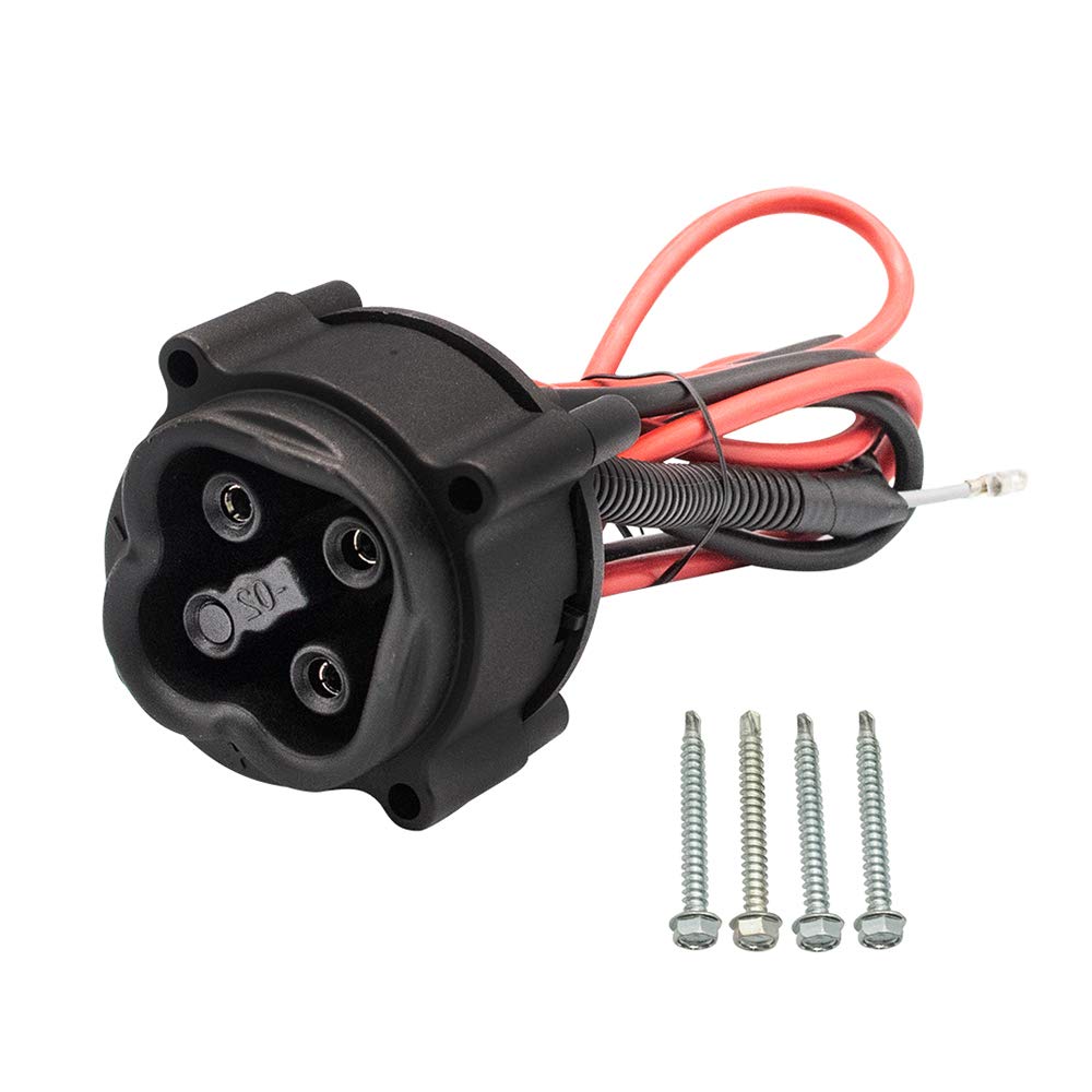 Panglong Golf Cart 48V MAC DC Charger Receptacle, Suitable for 2008-2010 48V Yamaha Golf Cart, Replace OEM#JW2-H6181-02-00