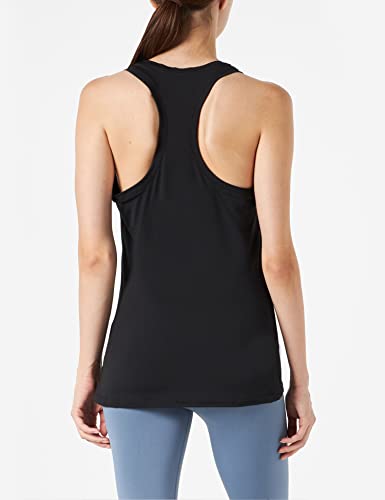 Amazon Essentials Women's Tech Stretch Racerback Tank Top (Available in Plus Size), Pack of 2, Black, Medium