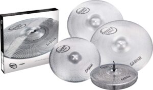 sabian quiet tone practice cymbals set qtpc504