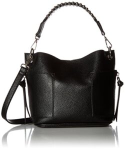 steve madden women's bsammy shoulder handbags, black, one size us