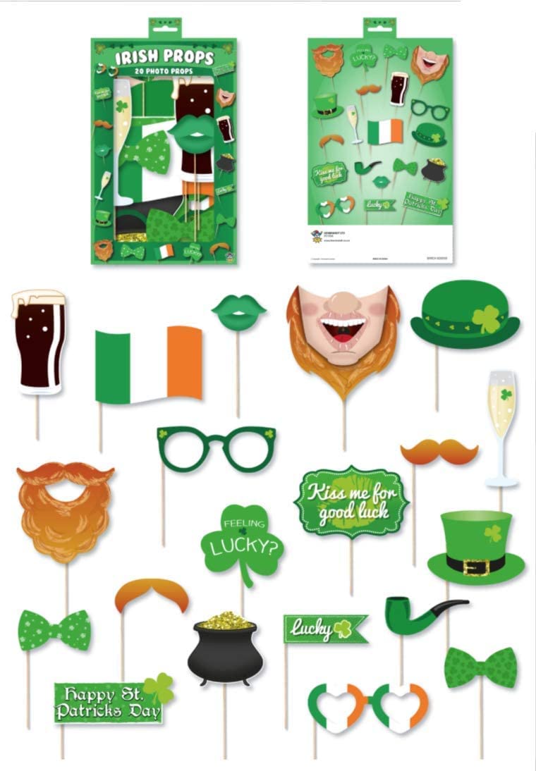 St Pat's Day Photo Props 20pk