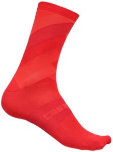 castelli free kit 13 sock (red, xxl)