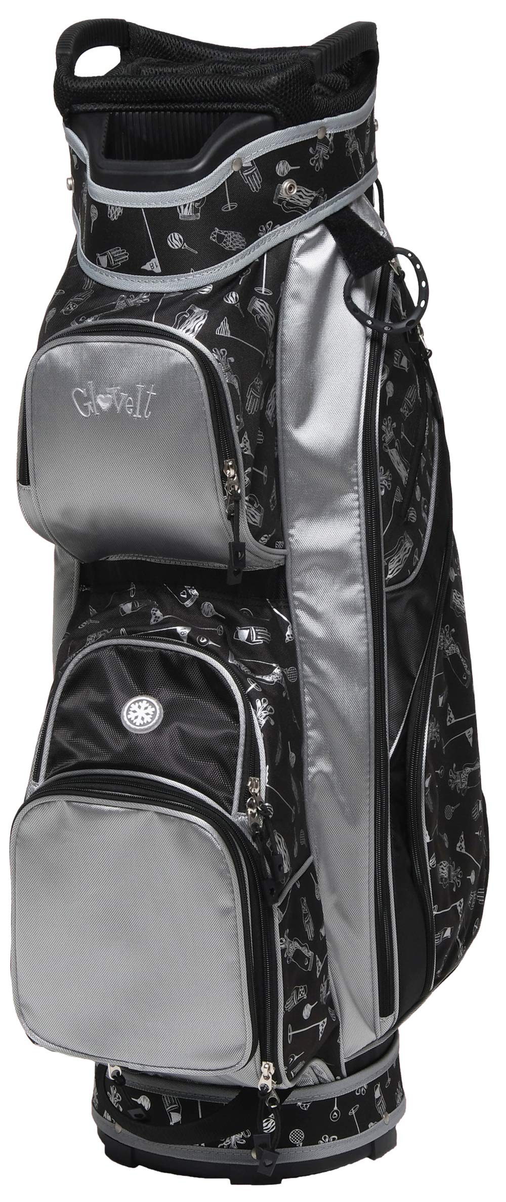 Glove It Ladies’ Golf Bag - Lightweight, Nylon Cart Bag with 14 Dividers, Putter Well, Rain Hood & 9 Easy-Access Pockets, Gotta Glove It