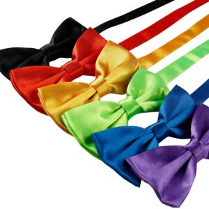 DanDiao 20 Pcs Elegant Pre-tied Bow ties Formal Tuxedo Bowtie Set with Adjustable Neck Band,Gift Idea For Men And Boys, Medium