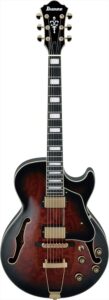 ibanez artcore expressionist ag95qa - dark brown sunburst