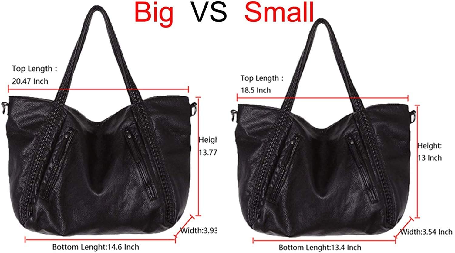 Big Capacity Women Handbags Soft Leather Travel Lady Tote Purses Fashion Woven Work Shoulder Hobo Bag