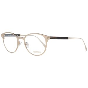 eyeglasses tom ford ft 5482 028 shiny rose gold, dark havana temple detail