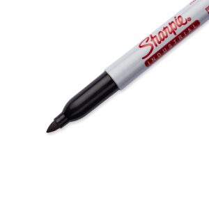 SHARPIE Industrial Permanent Markers, Fine Tip, Black, 36 Count