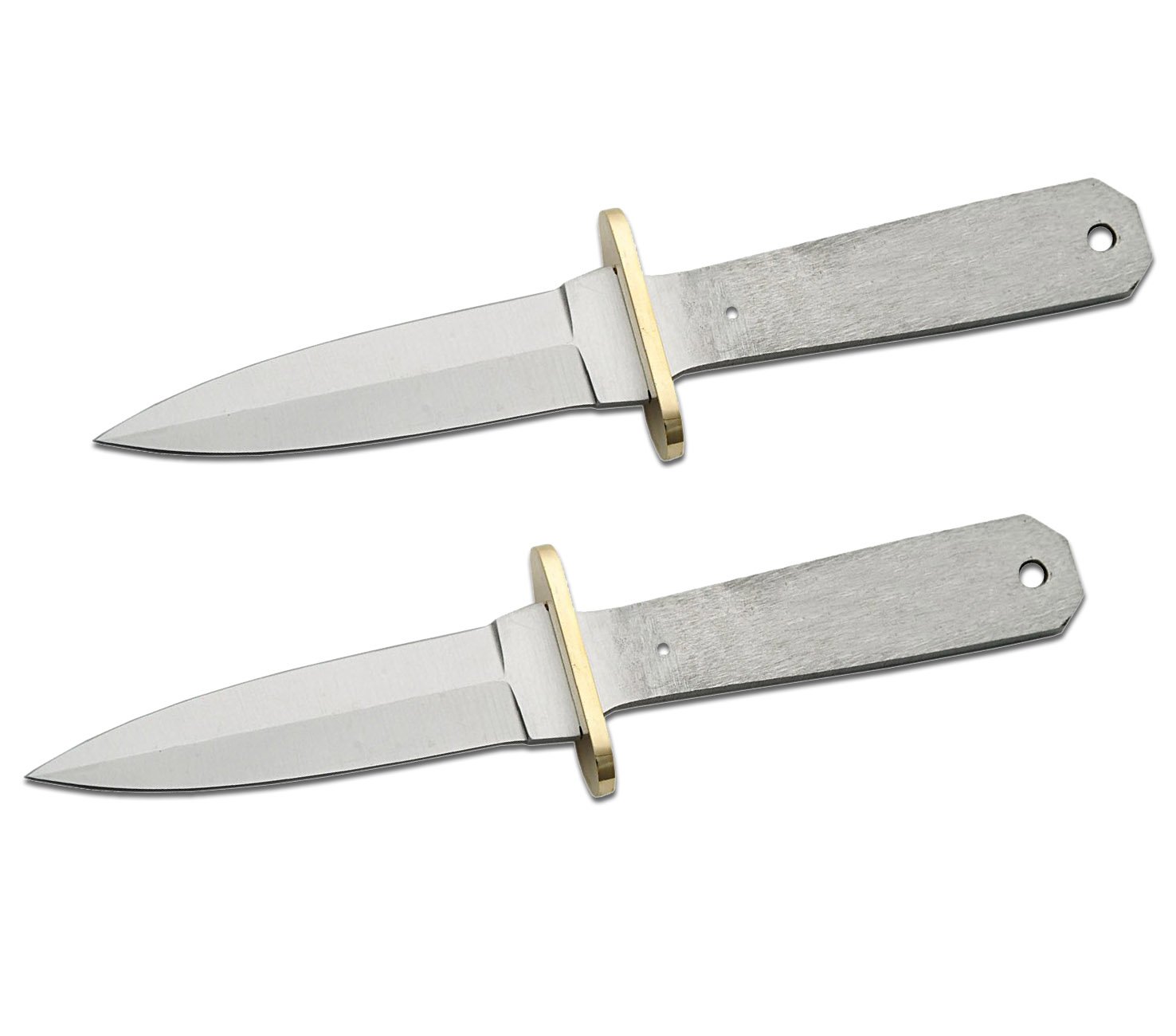 Whole Earth Supply (Set of 2) Large Boot Knife Knives Blades Blanks Hunting Blade Hunter Dagger Throwing New BL7706