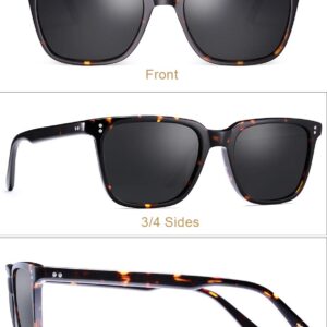 CARFIA Acetate Polarized Sunglasses for Women Small Face - AntiGlare UV400 Protection CA5354