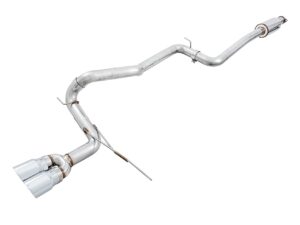 awe tuning ford focus st track edition cat-back exhaust - chrome silver tips