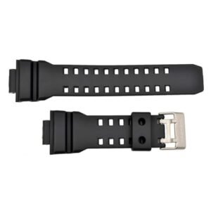 casio watch band gd-350 black resin strap for g-shock vibrator watch.