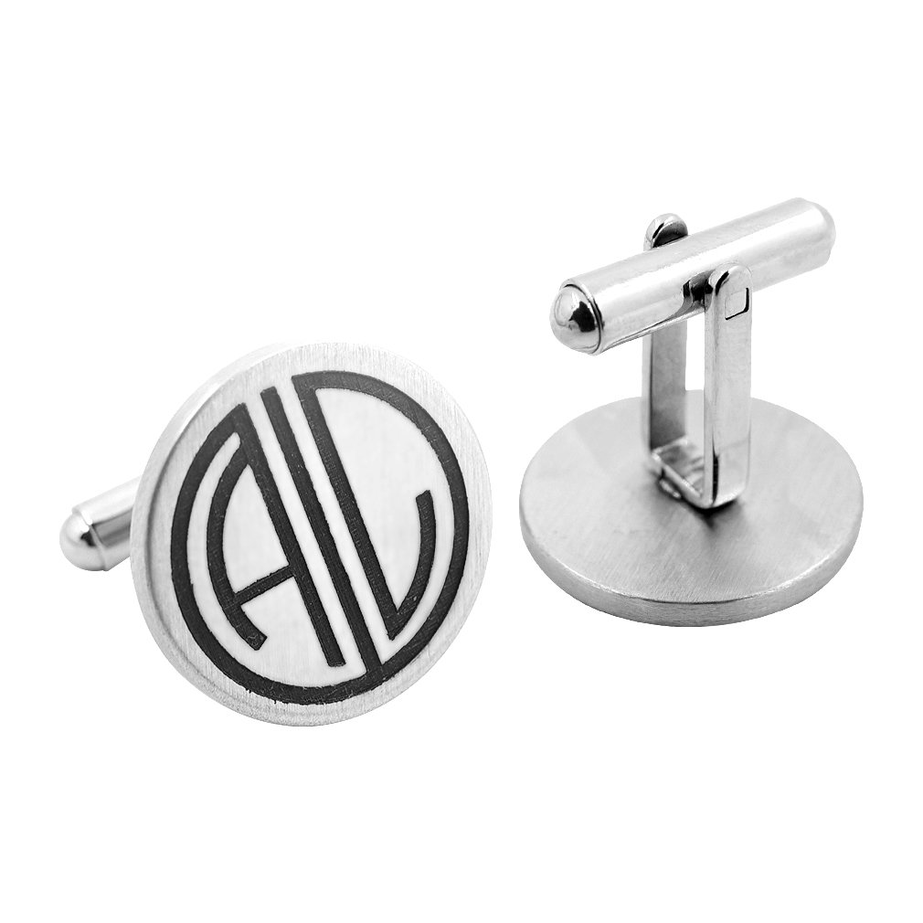 MUEEU Father Wedding Cufflinks Engraved of all the Walks We Have Take This One is my Favorite Round Cuff link Tie Clip Tacks