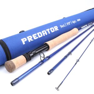 maxcatch predator saltwater fly fishing rod: 9ft, 4-piece, 9/10 weight (9' 12wt)