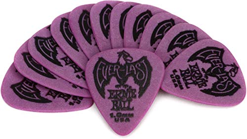 Ernie Ball Everlast Guitar Picks, Purple 1.0mm, 12-pack (P09193)