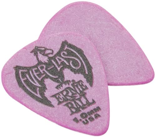 Ernie Ball Everlast Guitar Picks, Purple 1.0mm, 12-pack (P09193)