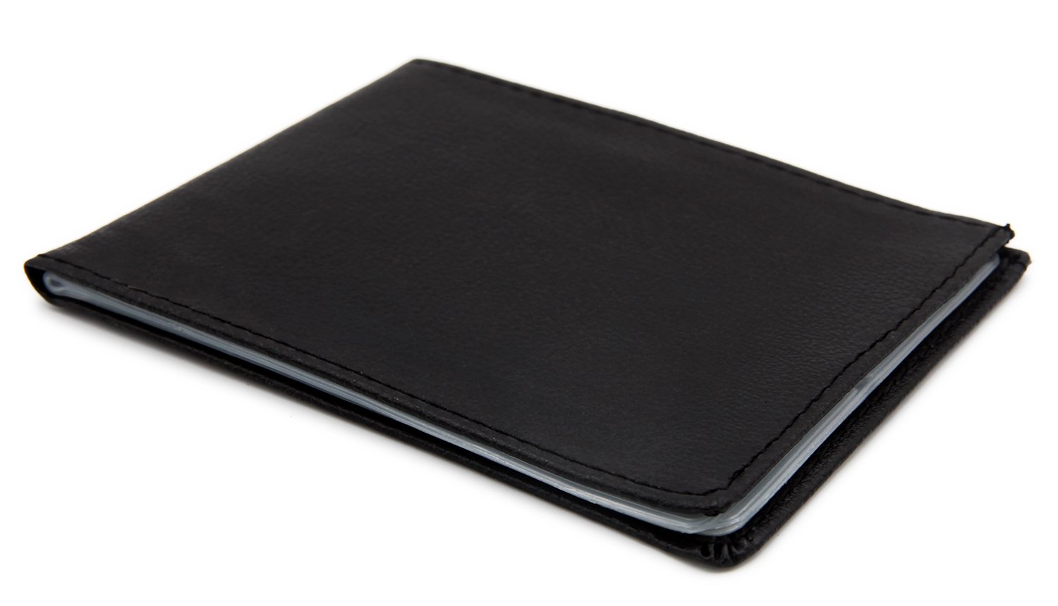 AI-DEE RFID Blocking Wallet - 6 Pages Leather Business Credit Card Holder Case/12 Credit Card Holder Slots Wallet Insert Card Sleeves - Black