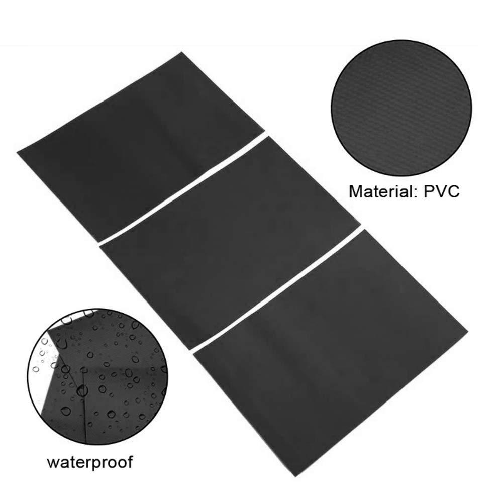 6pcs PVC Patch Repair Kit,Repair Patches Kit Set Accessory for Inflatable Raft Boat Canoe Kayak (Black)