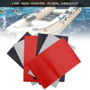 PVC Repair Kit, Inflatable Boat Repair Kit, 3Pcs Boat Repair PVC Patches Accessory for Inflatable Boat Kayak (Grey)