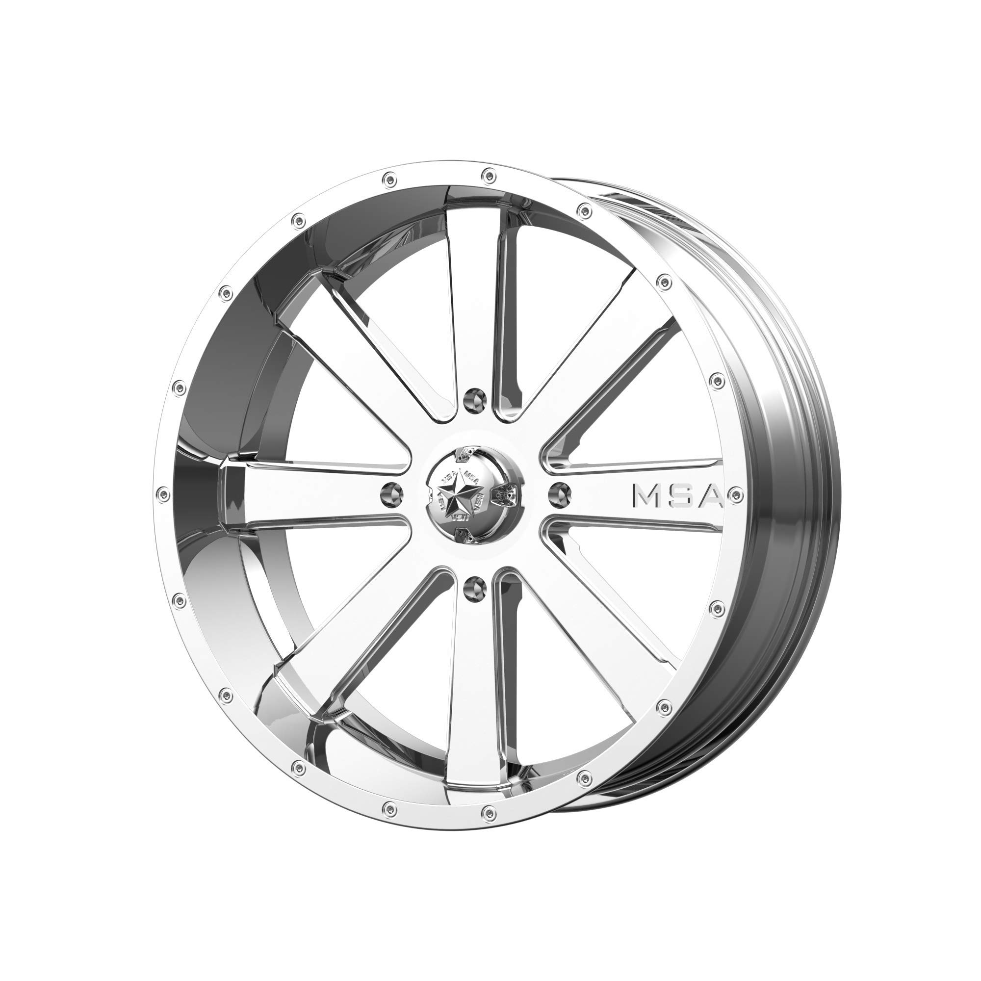 MSA Offroad Wheels MA34 24X7 4X156 CHROME 00MM - M34-024756C