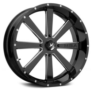 msa offroad wheels ma34 20x7 4x156 g-blk mill 00mm - m34-020756m