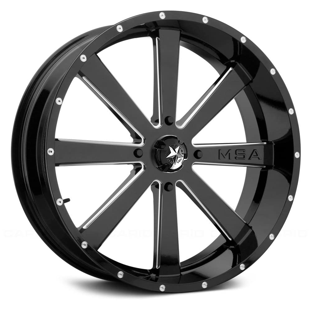 MSA Offroad Wheels MA34 20X7 4X156 G-BLK MILL 00MM - M34-020756M