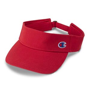 champion mens our father visor headband, medium red, one size us